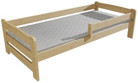 Vomaks Dětská postel se zábranou VMK009D KIDS Rozměr: 90 x 200 cm, Barva: bezbarvý lak