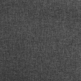 Otočná jídelní židle tmavě šedá textil 3087970