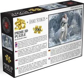 PRIME 3D Puzzle Zimní královna 3D / 100 dílků / 31 x 23 cm