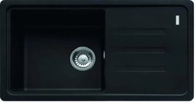 Franke Malta - Fragranitový dřez BSG 611-78/39, 780x435 mm, matná černá 114.0661.516