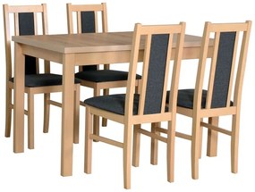 Drewmix Jídelní stůl ALBA 1 + doprava zdarma deska stolu olše, nohy stolu grafit