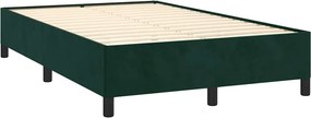 Box spring postel s matrací tmavě zelená 120x190 cm samet 3270484