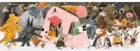 DJECO Panoramatické puzzle Park / 100 dílků / rozměr 97 x 33 cm