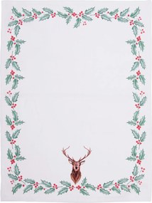 Bavlněná utěrka Holly Christmas - 50*70 cm