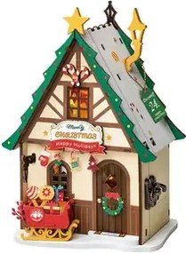 RoboTime Miniatura domečku Svítící vánoční dům