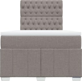 Box spring postel s matrací taupe 120x190 cm textil 3291618