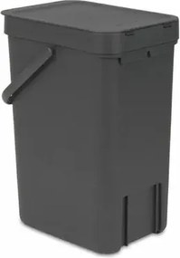 Brabantia Sort  Go Odpadkový koš 12 L tmavě šedá / 20 x 35.1 x 24.9 cm