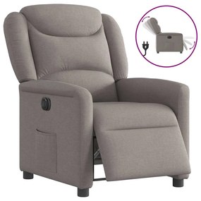 Elektrické polohovací křeslo taupe textil 3303181