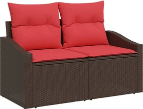 Set pohovek 8 ks Hnědá polyratan 3346824