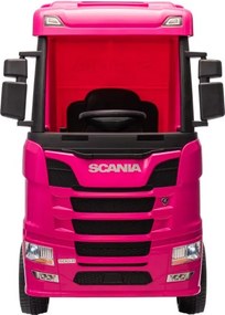 LEAN CARS Elektrické auto na baterie Scania 500R HL698 růžové 4x4