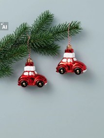 Sinsay - Vánoční baňky ve tvaru aut 2 pack - vícebarevná