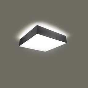 Stropní svítidlo Horus, 1x šedé plastové stínítko, (bílý plast), (25 cm)