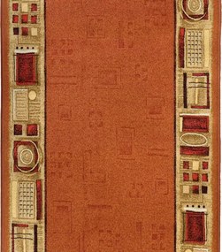 Associated Weavers, Protiskluzový běhoun na míru Jena 84, šíře 80 cm, oranžová, chodba / předsíň