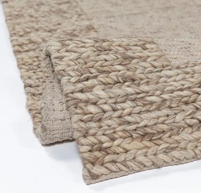 Ručně tkaný koberec s příměsí vlny v přírodní barvě 160x230 cm Rue – Flair Rugs