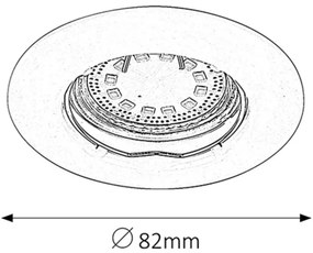 Rabalux 1048 - SADA 3xLED Podhledové svítidlo LITE 3xGU10-LED/3W/230V