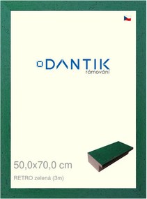 DANTIK rámeček 50x70 | RETRO zelená (Plexi Čiré)