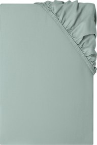 Livarno® Saténové napínací prostěradlo, 140-160 x 200 cm (zelená)