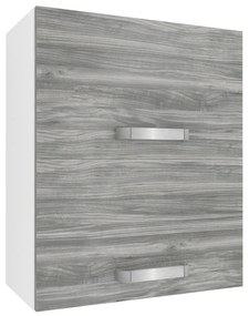 Kuchyňská skříňka Belini horní 60 cm šedý antracit Glamour Wood  TOR SGP2-60/1/WT/GW1/0/U
