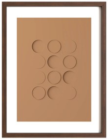 Idealform Poster no. 3 Shadow forms Barva: Terracotta, Velikost: 300x400 mm