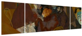 Obraz - Henri de Toulouse-Lautrec, At the Moulin Rouge, reprodukce (170x50 cm)