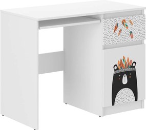 Wooden Toys Dětský psací stůl N-33 MEDVÍDEK ČERNOBÍLÝ