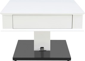 XXXLutz KONFERENČNÍ STOLEK, černá, bílá, kov, kompozitní dřevo, 70/70/46,5-66 cm Carryhome - Konferenční stolky - 002809005501