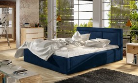 Eltap Čalouněná postel Belluno s úložným prostorem Materiál a barva potahu: Kronos 09 - tmavě modrá, Rozměry (cm): 140x200