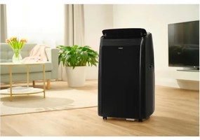 Sencor - Chytrá mobilní klimatizace 900W/230V 9000 BTU Wi-Fi černá + DO