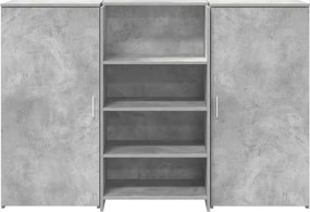 Recepční stůl betonově šedý 155x50x103,5 cm kompozitní dřevo 3324199