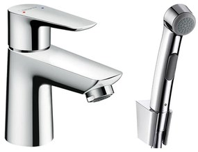 Hansgrohe Talis E - Páková umyvadlová baterie s ruční sprchou Bidetta a sprchovou hadicí 160 cm, chrom 71729000