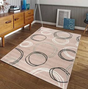 ORIENTAL WEAVERS Kusový koberec LOTTO 290/HR5S BARVA: Růžová, ROZMĚR: 100x150 cm