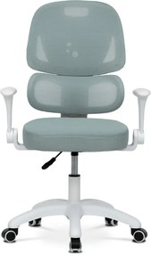 Dětská židle LOLA -  s výškově nastavitelným světle zeleným síťovaným sedákem Autronic