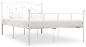 Petromila Rám postele bílý kov 160 x 200 cm