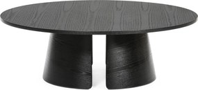 Černý konferenční stolek Teulat Cep, ø 110 cm
