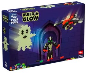 Plus-Plus Build and Glow - Plastová stavebnice, Svítící ve tmě (360 ks)