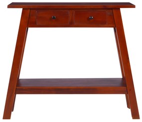 Konzolový stolek Wattes - 90x30x75 cm - masivní mahagon | klasicky hnědý