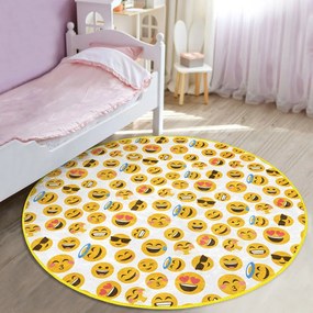 Žlutý dětský koberec ø 80 cm Comfort – Mila Home