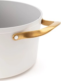 Elmich Nepřilnavý keramický hrnec Zen Ø 24 cm - krémovo zlatá