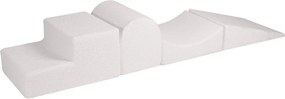 Bílé pěnové hřiště 4 ks výška 30 cm 45x193 cm – Meowbaby