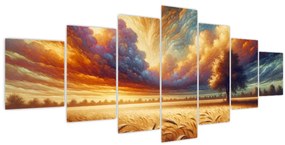 Obraz - Strom v poli (210x100 cm)