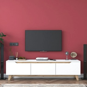 Televizní stolek Dite White and Walnut