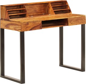 Psací stůl 110 x 50 x 94 cm masivní akácie  a ocel 247964