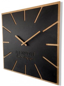 Stylové dřevěné nástěnné hodiny 60 cm