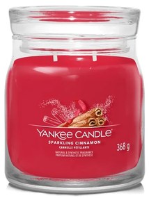 Yankee Candle Signature svíčka střední Sparkling Cinnamon, 368g