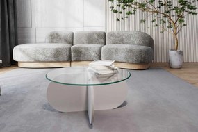 Designový konferenční stolek Jameela 75 cm bílý