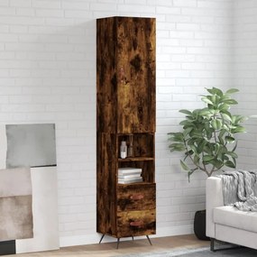 vidaXL Skříň highboard 34,5 x 34 x 180 cm kompozitní dřevo [3198889] Barva: Bílá