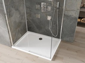 Mexen Omega sprchový kout s posuvnými dveřmi 140 x 90 cm, 8mm čiré sklo-chromový profil + sprchová vanička, 825-140-090-01-00-4010