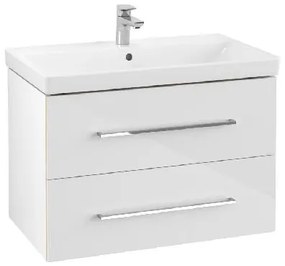 Villeroy & Boch Avento - Umyvadlová skříňka, 780x514x452 mm, 2 zásuvky, Crystal White A89100B4