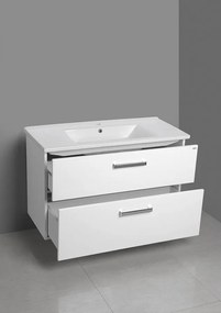 Aqualine Aqualine, VEGA umyvadlová skříňka 100cm, 2xzásuvka, bílá, VG103