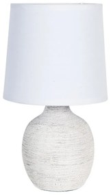 Keramická stolní lampa bílá 26 cm (Clayre &amp; Eef)